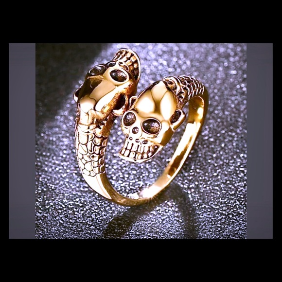 Jewelry | 18 Kt Gold Filled Adjustable Gothic Ring | Poshmark